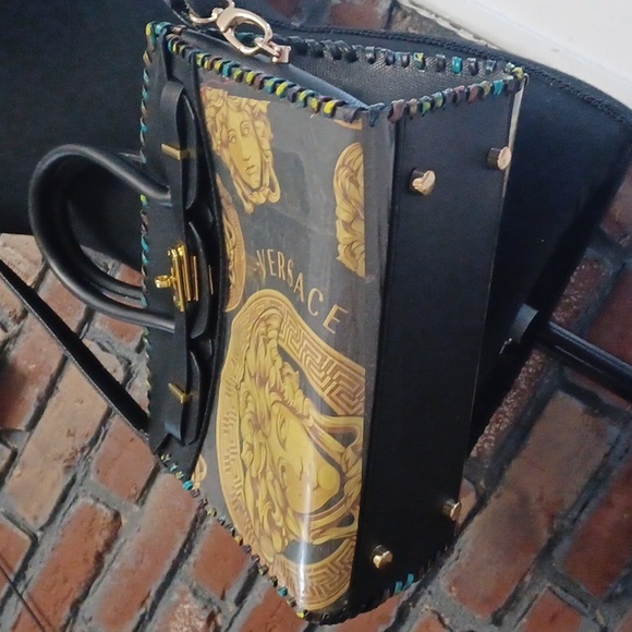 Upcycled | Bags | Versace Medusa Diy Paper Crossbody Bag | Poshmark